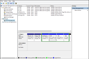 How to partition c drive on windows8